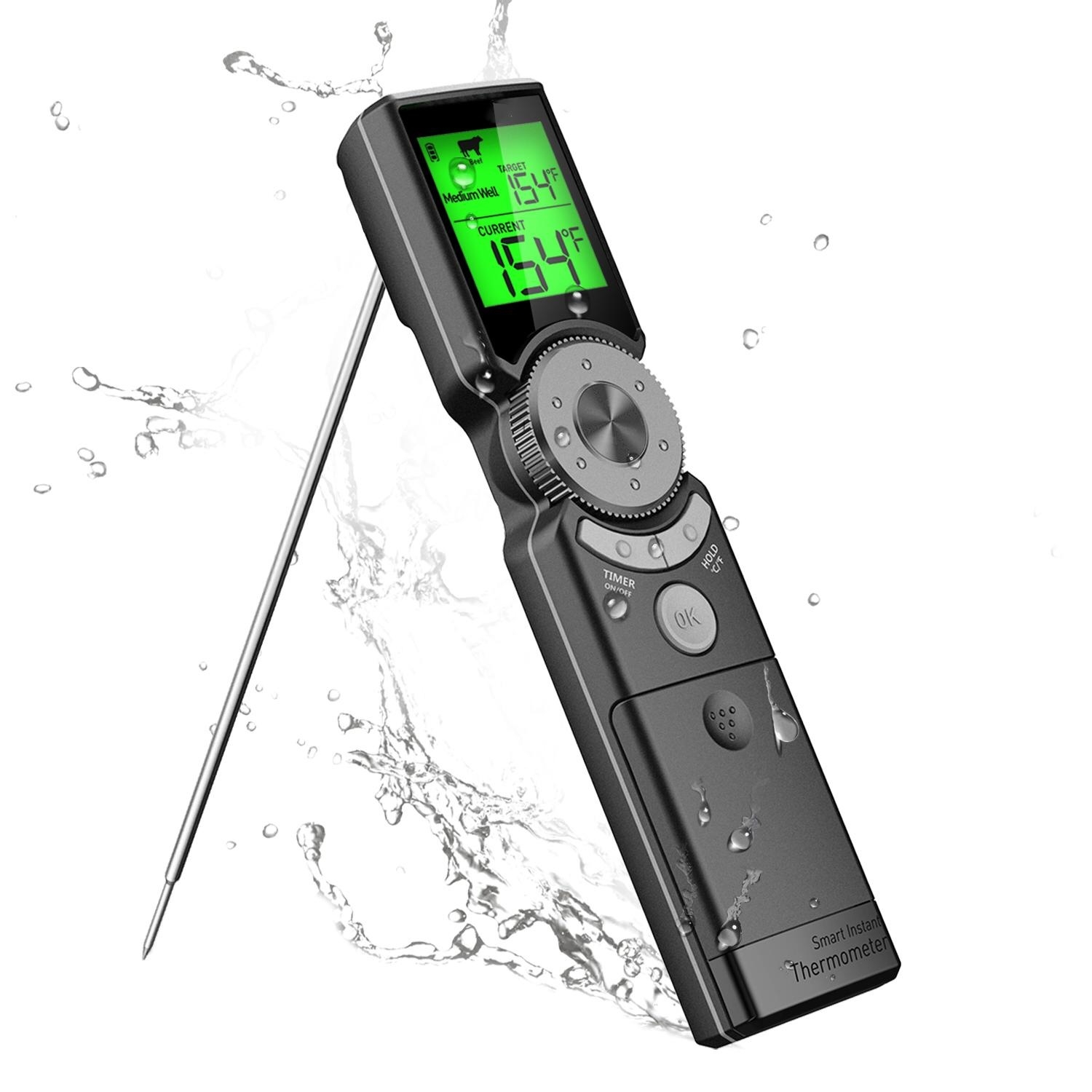 Keij Kamado Waterproof Instant Read Folding Thermometer - Tuincentrum ...