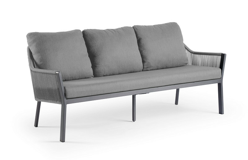 Liv Lounge Dining 3-Seater Charcoal - Tuincentrum Schmitz