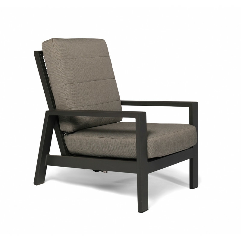 Tierra Outdoor Queens Lounge Chair - Charcoal - Tuincentrum Schmitz